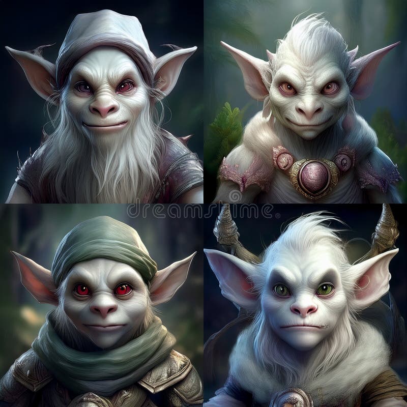 Fairytale Set with Sprites and Elves Stock Illustration - Illustration ...