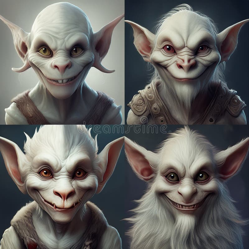 Fairytale Set with Sprites and Elves Stock Illustration - Illustration ...