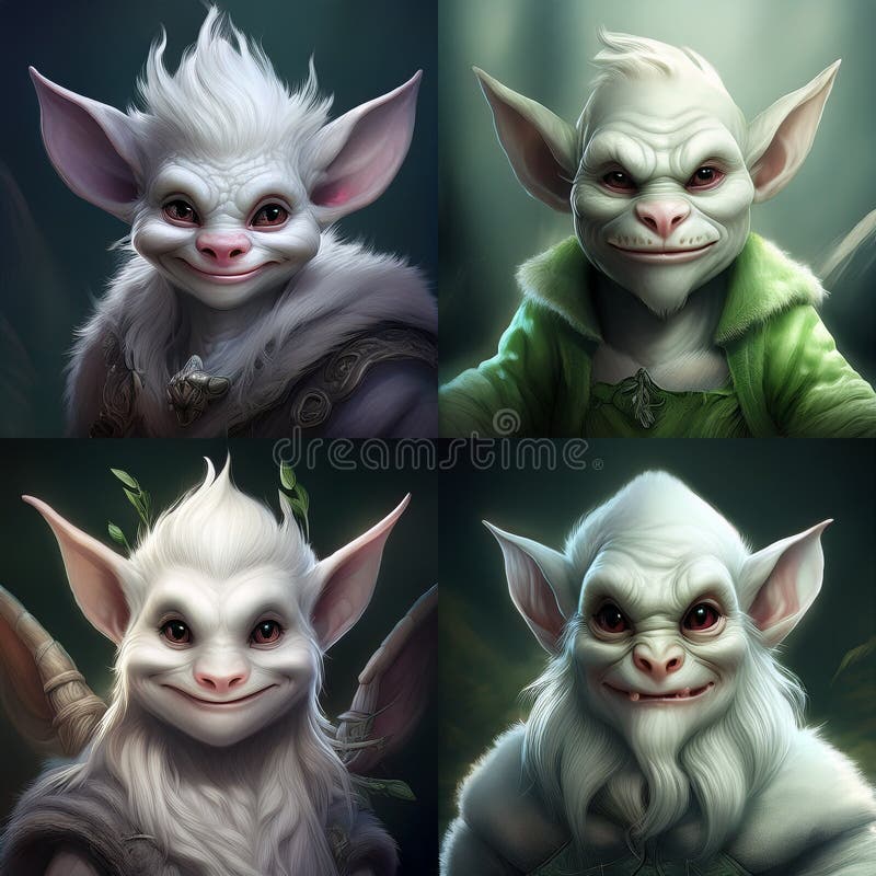 Fairytale Set with Sprites and Elves Stock Illustration - Illustration ...