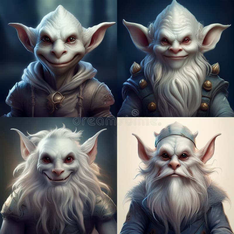 Fairytale Set with Sprites and Elves Stock Illustration - Illustration ...