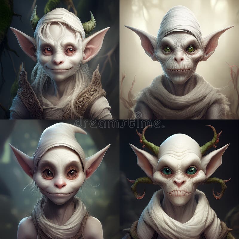 Fairytale Set with Sprites and Elves Stock Illustration - Illustration ...