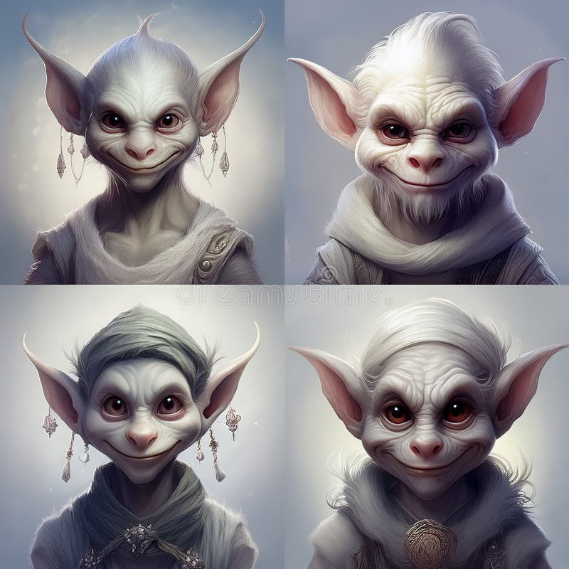 Fairytale Set with Sprites and Elves Stock Illustration - Illustration ...