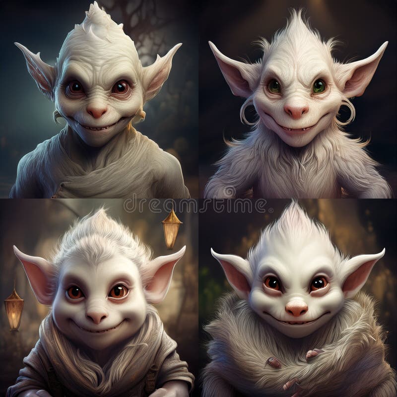 Fairytale Set with Sprites and Elves Stock Illustration - Illustration ...