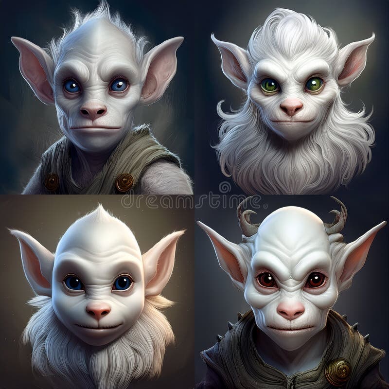 Fairytale Set with Sprites and Elves Stock Illustration - Illustration ...