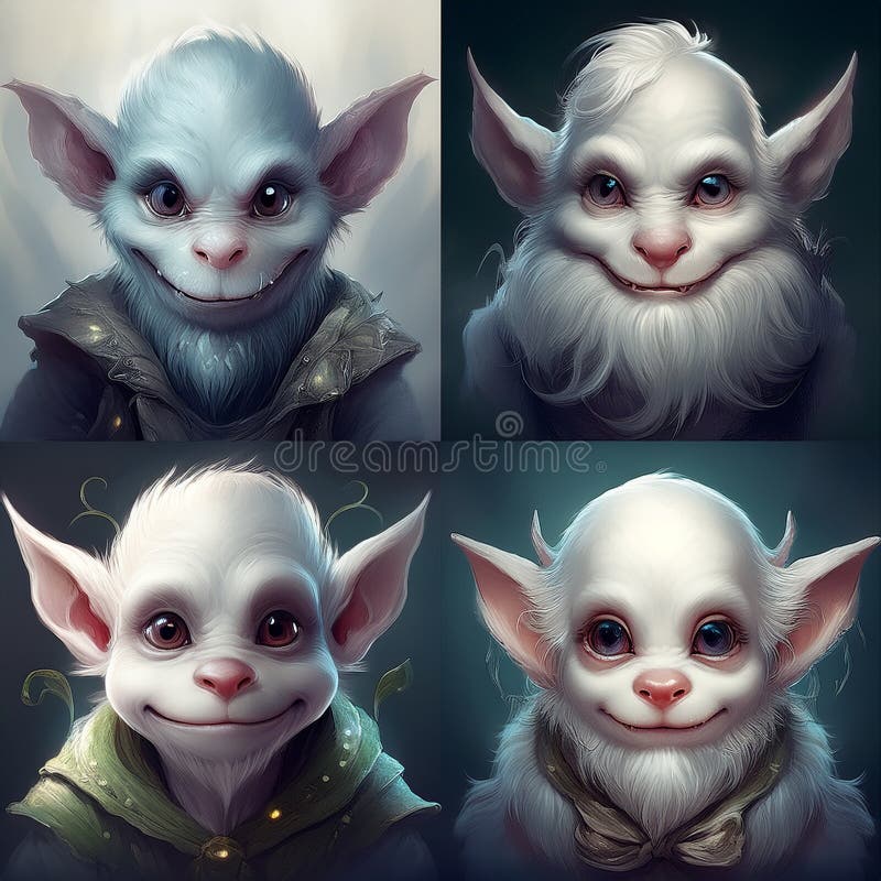 Fairytale Set with Sprites and Elves Stock Illustration - Illustration ...