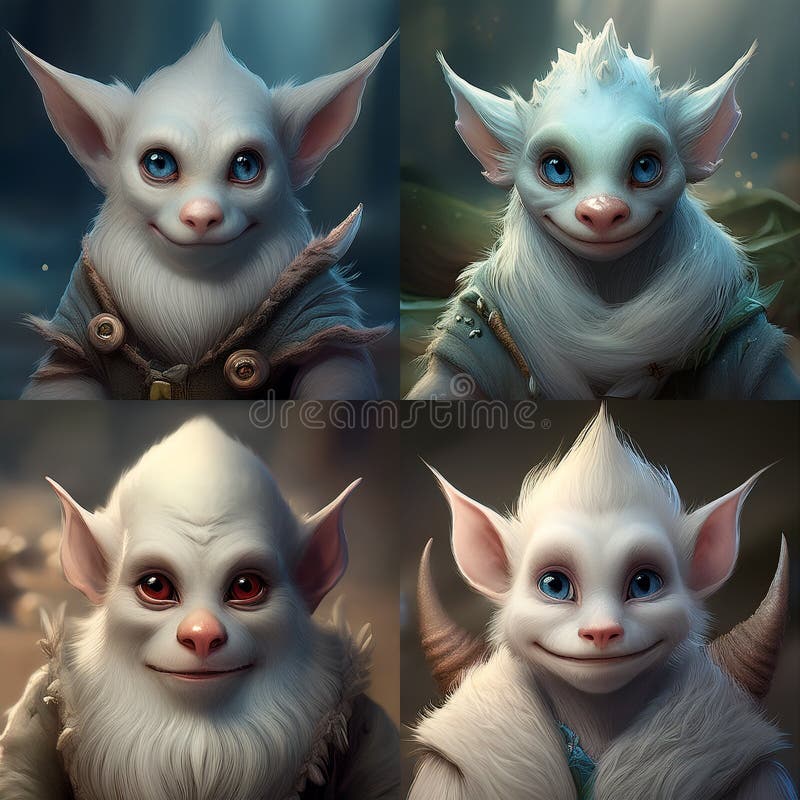 Fairytale Set with Sprites and Elves Stock Illustration - Illustration ...