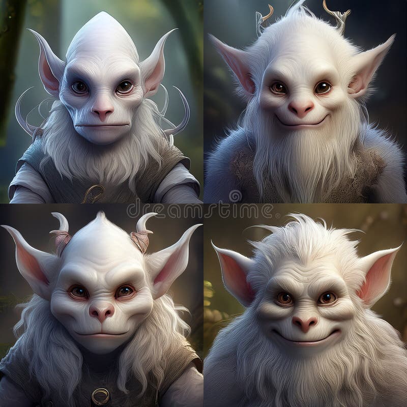 Fairytale Set with Sprites and Elves Stock Illustration - Illustration ...