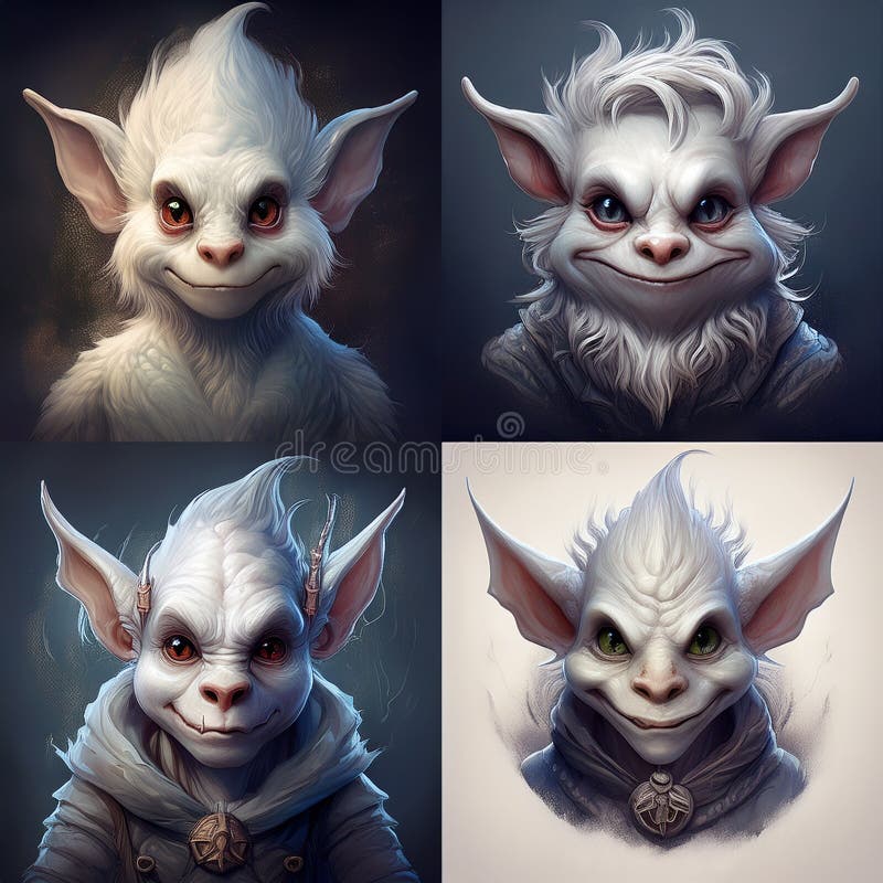 Fairytale Set with Sprites and Elves Stock Illustration - Illustration ...