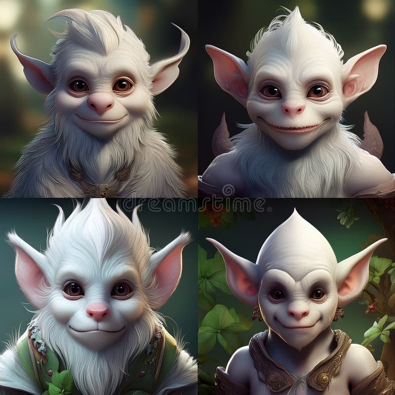 Fairytale Set with Sprites and Elves Stock Illustration - Illustration ...