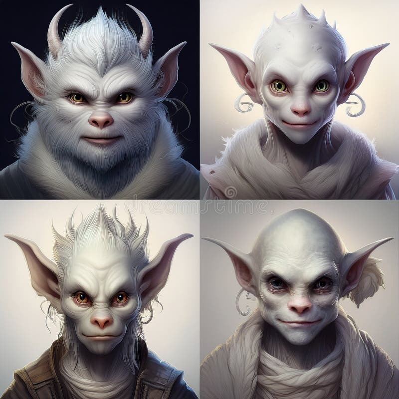 Fairytale Set with Sprites and Elves Stock Illustration - Illustration ...