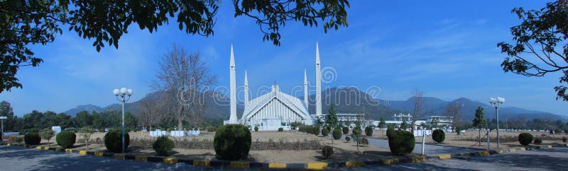 Faisal Mosque in Islamabad Pakistan Stock Image - Image of traditional ...