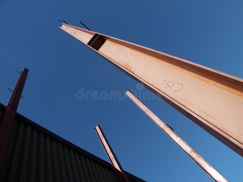 Faisceaux en acier image stock. Image du progrès, industrie - 2028605