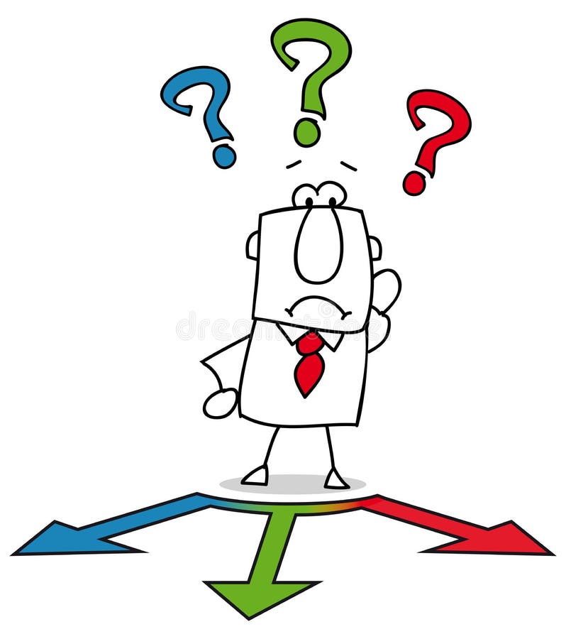 Faites un choix illustration de vecteur. Illustration du illustration ...