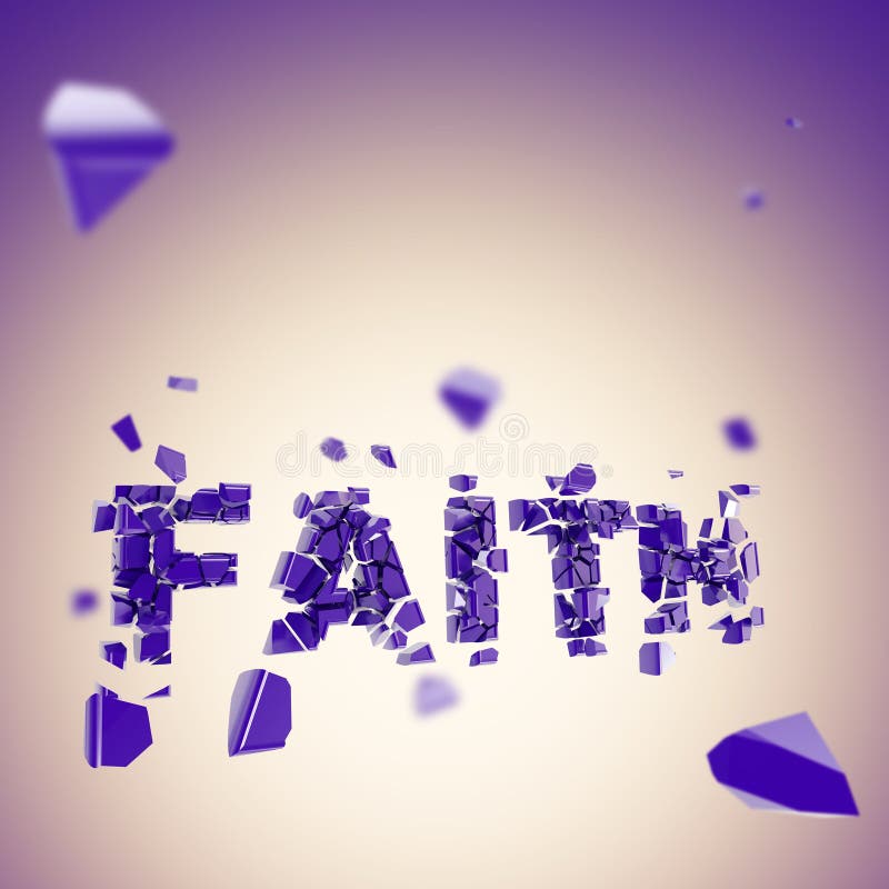 Broken Faith Abstract Backround Composition Stock Illustration ...