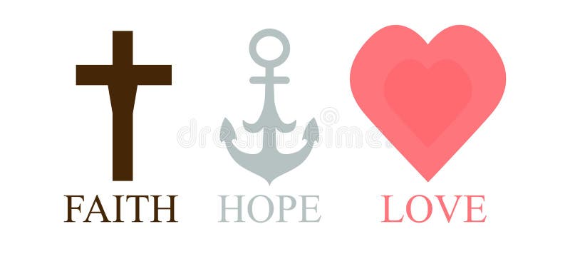 Faith Hope Love Symbol Drawing