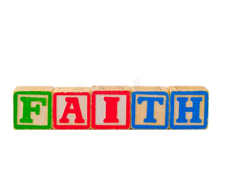 Faith Letter Blocks 1 stock photo. Image of education - 7911434
