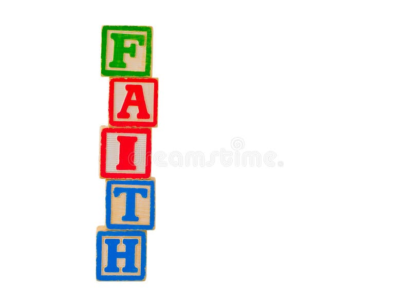 Faith Letter Blocks 2 stock photo. Image of learn, letter - 7911444