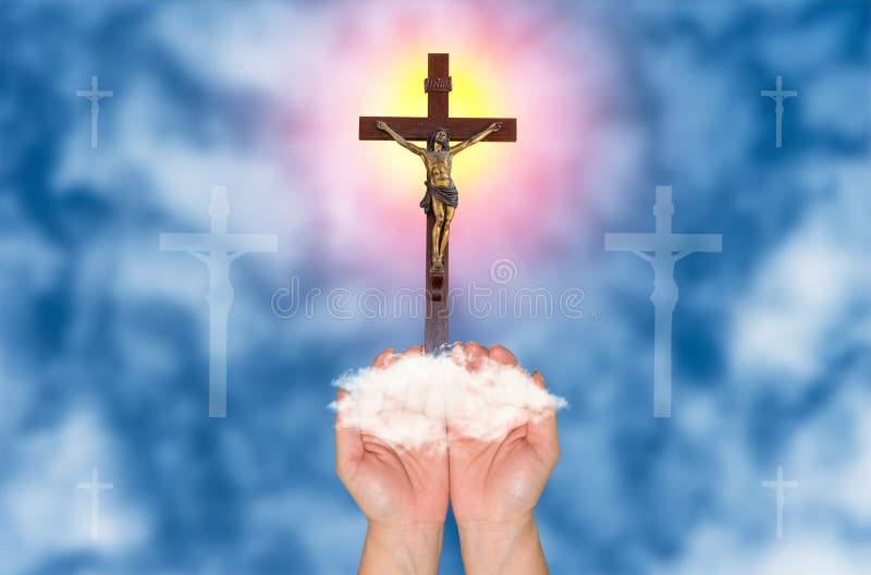Jesus Christ Gloria Shine Light Stock Image - Image of fluoride, nimbus ...