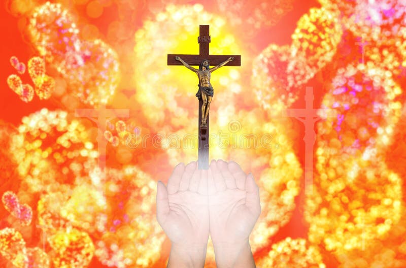 Faithful, Jesus Christ Gloria Bokhe Background Stock Illustration ...