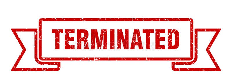 Faixa Terminada. Sinal De Banda Gruning Terminado. Ilustração do Vetor ...