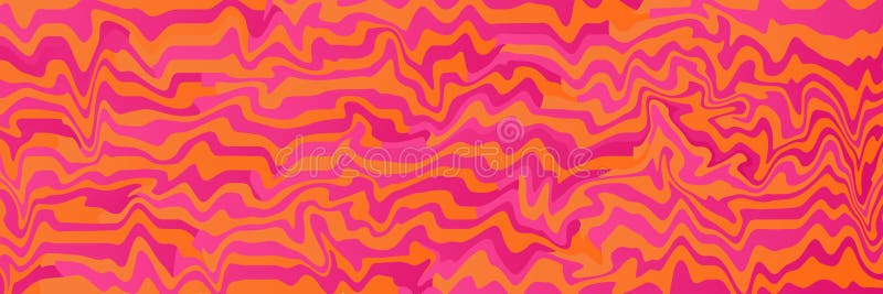Faixas Cor-de-laranja Cor-de-rosa Linhas Curvas Fundo Horizontal ...
