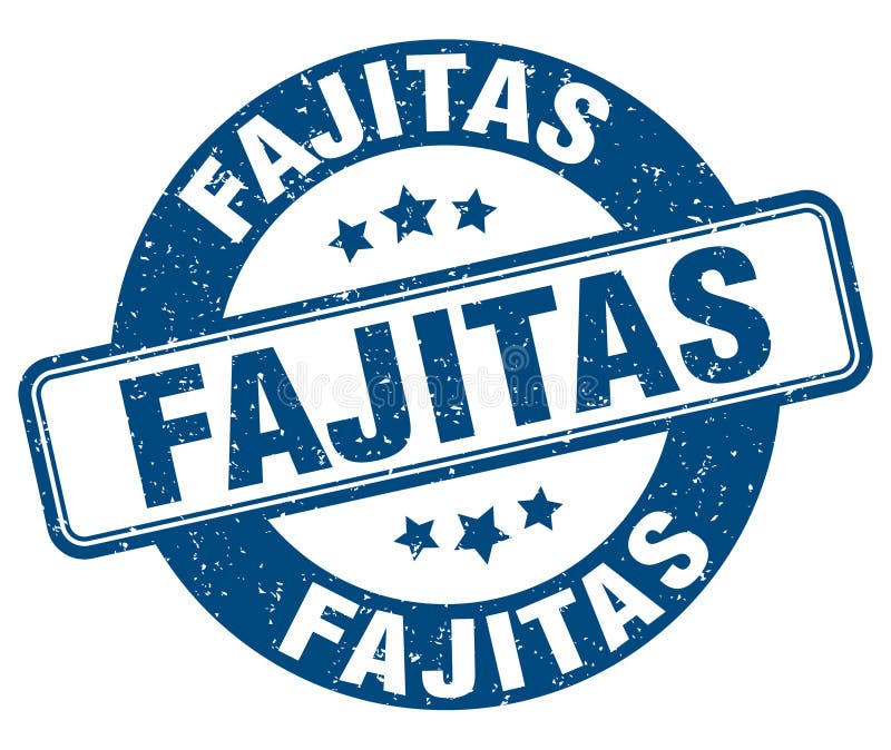 Fajitas Stamp. Fajitas Label. Round Grunge Sign Stock Vector ...