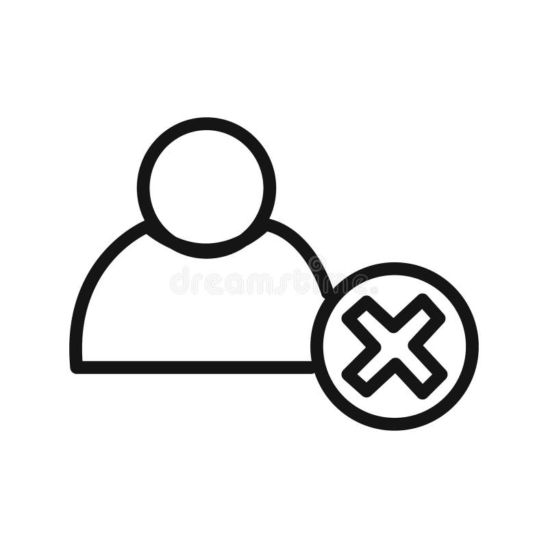 Fake Account Icon Linear Graphics Set Vector Stock Vector ...