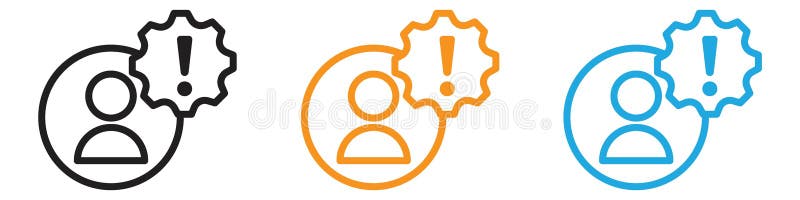 Fake Account Vector Logo Set Collection for Web App Ui Stock Vector ...