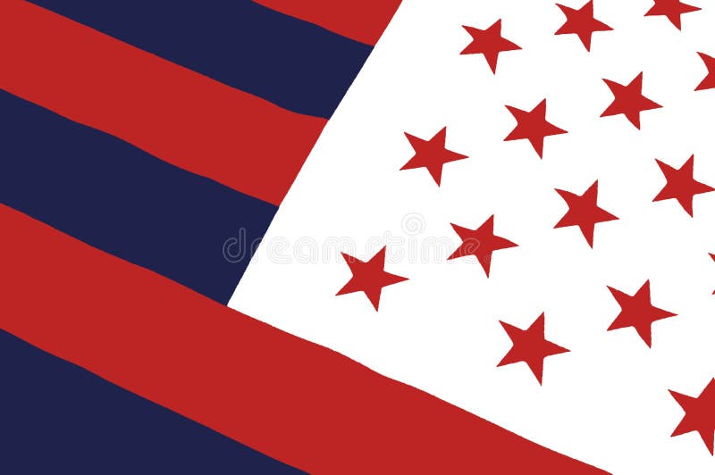 Fake american flag stock illustration. Illustration of america - 7606082
