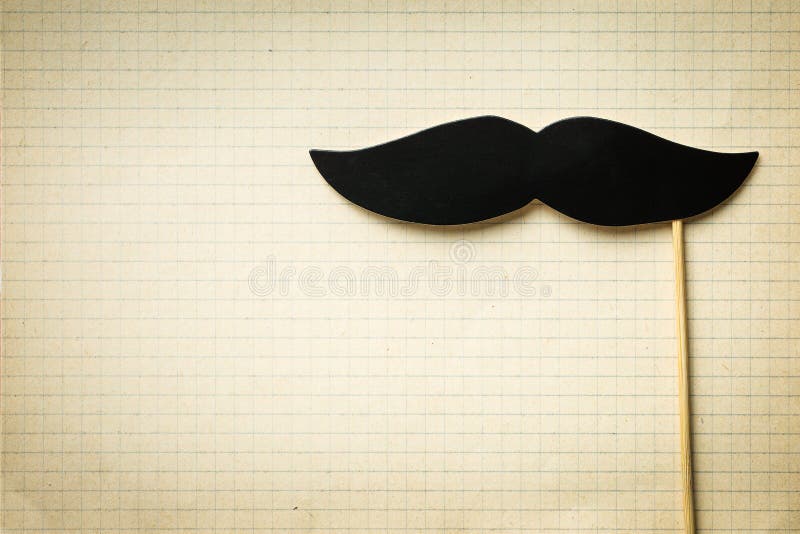 Fake black mustache. stock photo. Image of disguise, happy - 83563618