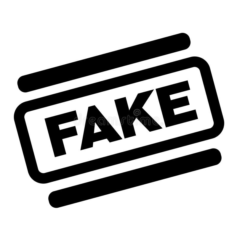 Fake black stamp stock vector. Illustration of wrong - 124069239