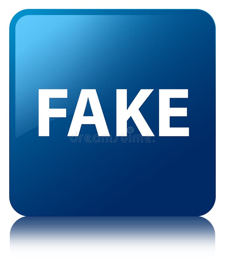 Fake blue square button stock illustration. Illustration of square ...