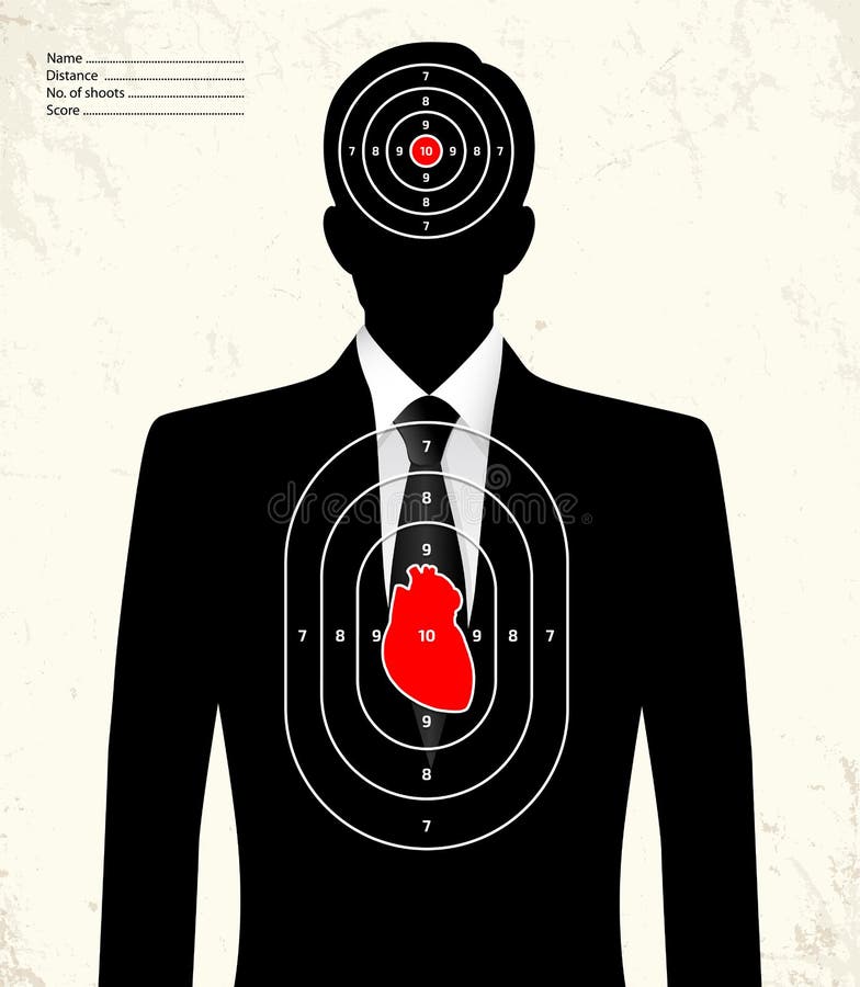 Fake Businessman - Shooting Range Target Stock Vector - Illustration of ...
