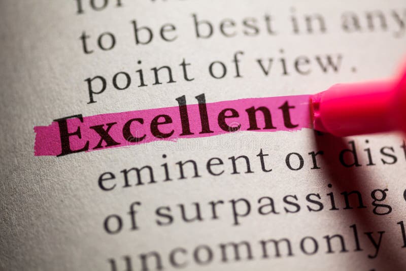 The Word Excellent on a Virtual Interface Stock Image - Image of prime ...