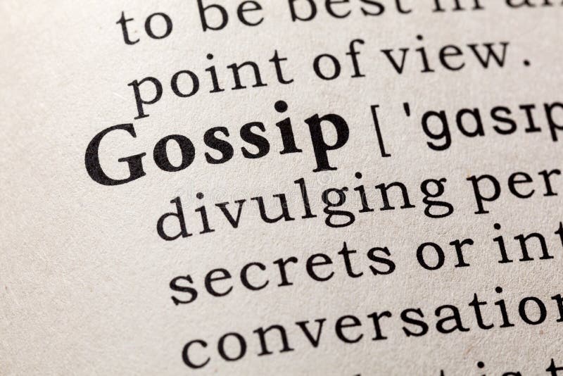 Dictionary Definition of the Word Gossip Stock Image - Image of gossip ...