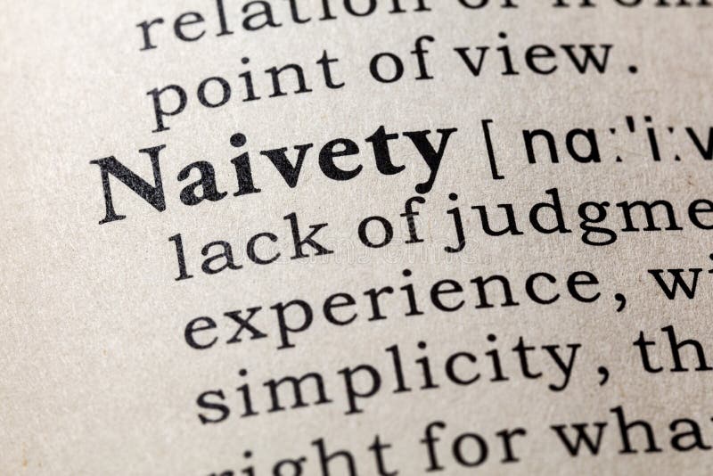 Naivety word bm stock photo. Image of metallic, style - 91671906