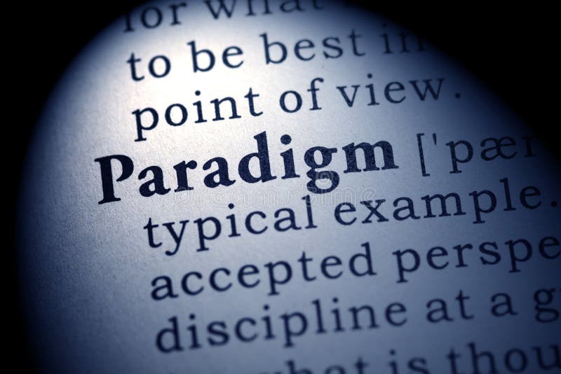 Definition of the Word Paradigm Stock Image - Image of concepts ...