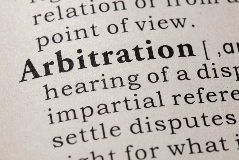 Definition of arbitration stock image. Image of arbitrement - 124009877