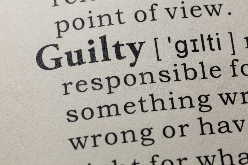 Definition of guilty stock image. Image of page, definition - 113840421