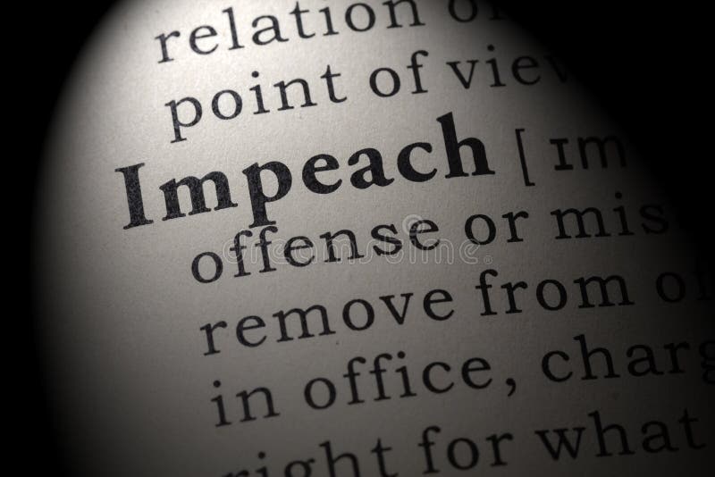Definition of impeach stock image. Image of book, word - 125848733