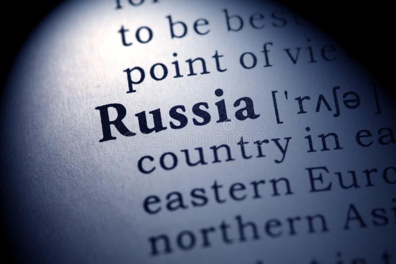 Word RUSSIA Formed by Alphabet Blocks on Atlas Map Stock Image - Image ...