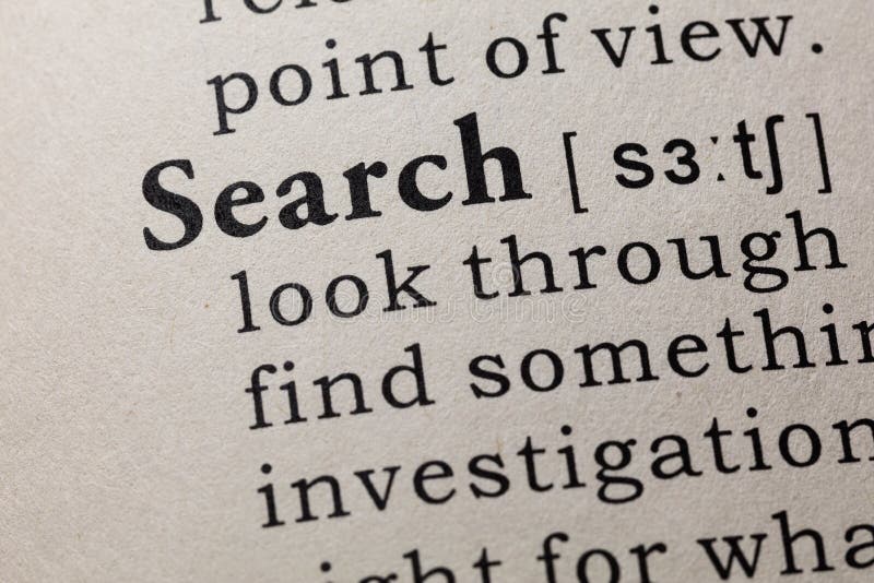 Definition of search stock photo. Image of page, word - 113840500