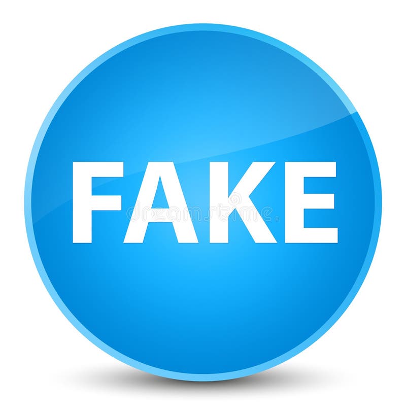 Fake Elegant Cyan Blue Round Button Stock Illustration - Illustration ...