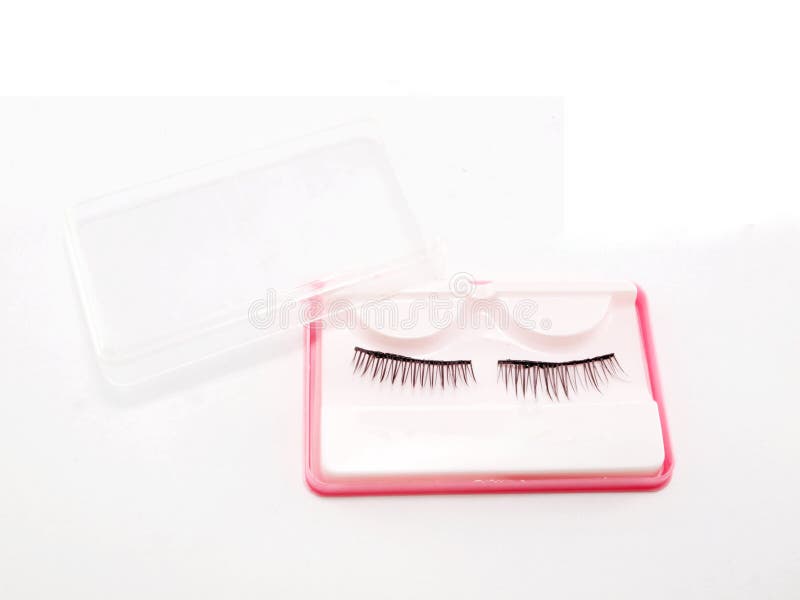 Pink Glasses and Fake Eyelashes Stock Photo - Image of clip, womens ...