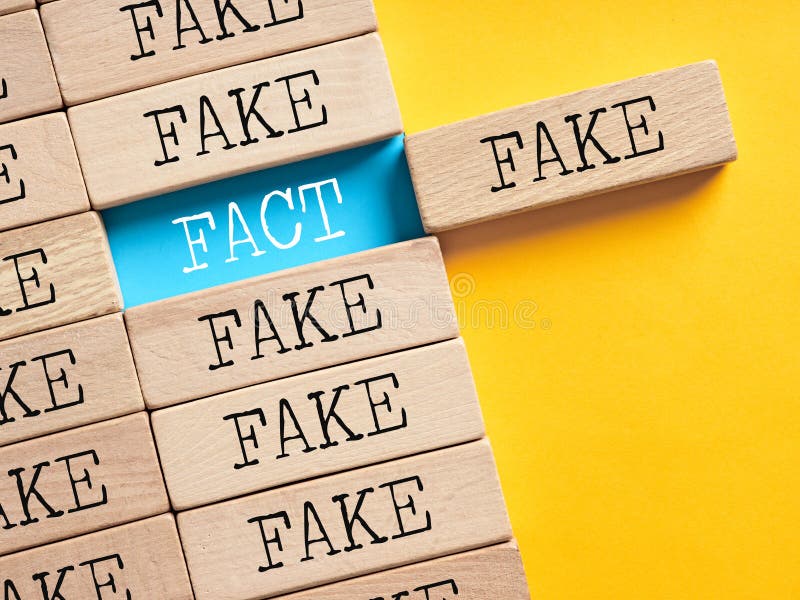 Fake or Fact Concept. To Reveal or Discover the Fact Hidden Under the ...