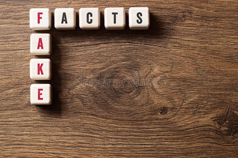 Fake Facts - Word Concept on Building Blocks, Text Stock Photo - Image ...