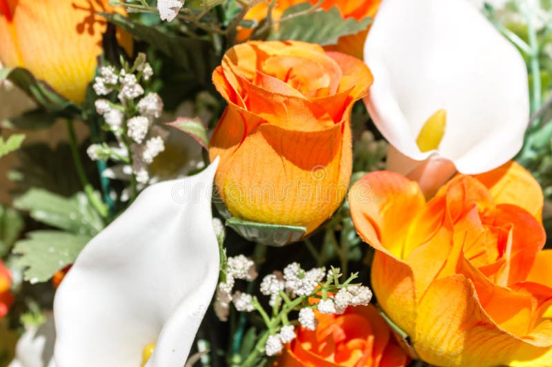 Fake flowers stock image. Image of wildflower, floristry - 53679915