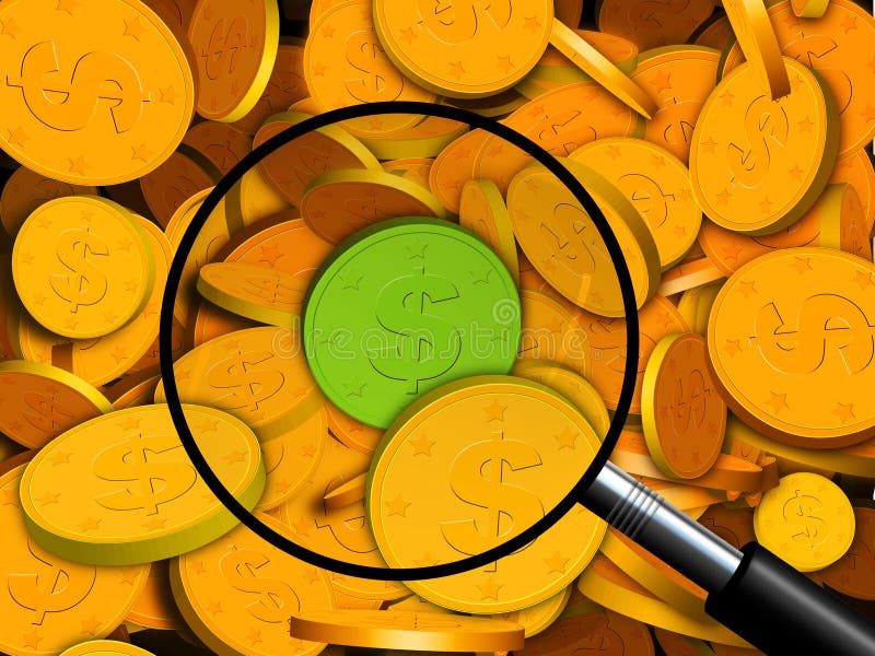 Fake Gold Coin stock illustration. Illustration of coin - 55008986