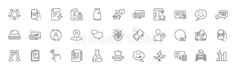 Fake Information, Mail App and Medical Analytics Line Icons. for Web ...