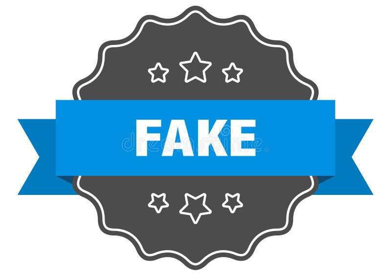 Fake label stock vector. Illustration of round, label - 160024183